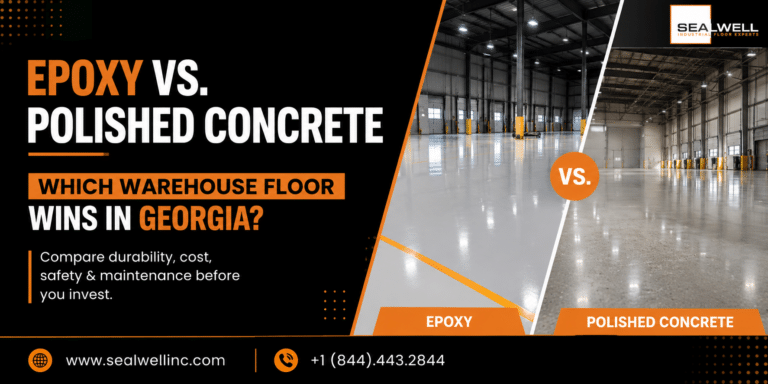 Epoxy vs Polished Concrete for Warehouse Flooring in Georgia | Sealwell
